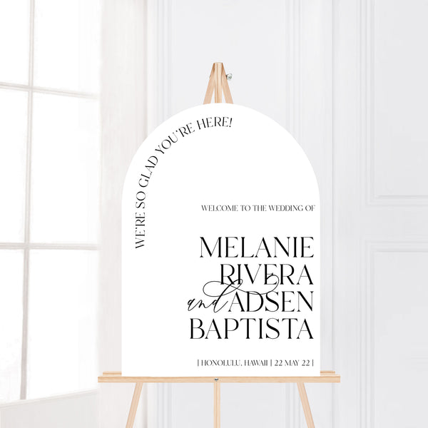 Classic Arch Welcome Sign – Picturesque Laser Decor